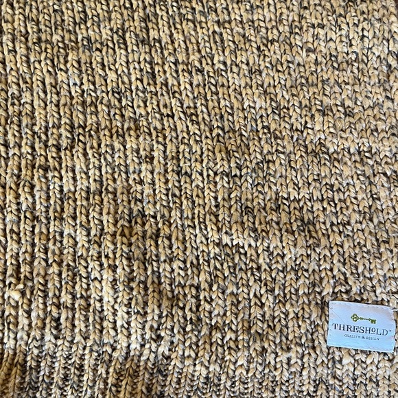 Threshold | Bedding | Threshold Knitted Tannish Yellow Knitted Blanket ...